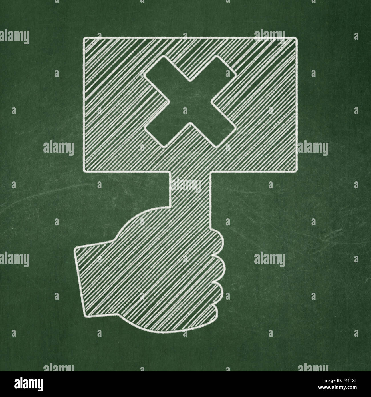 Politics concept: Protest on chalkboard background Stock Photo - Alamy