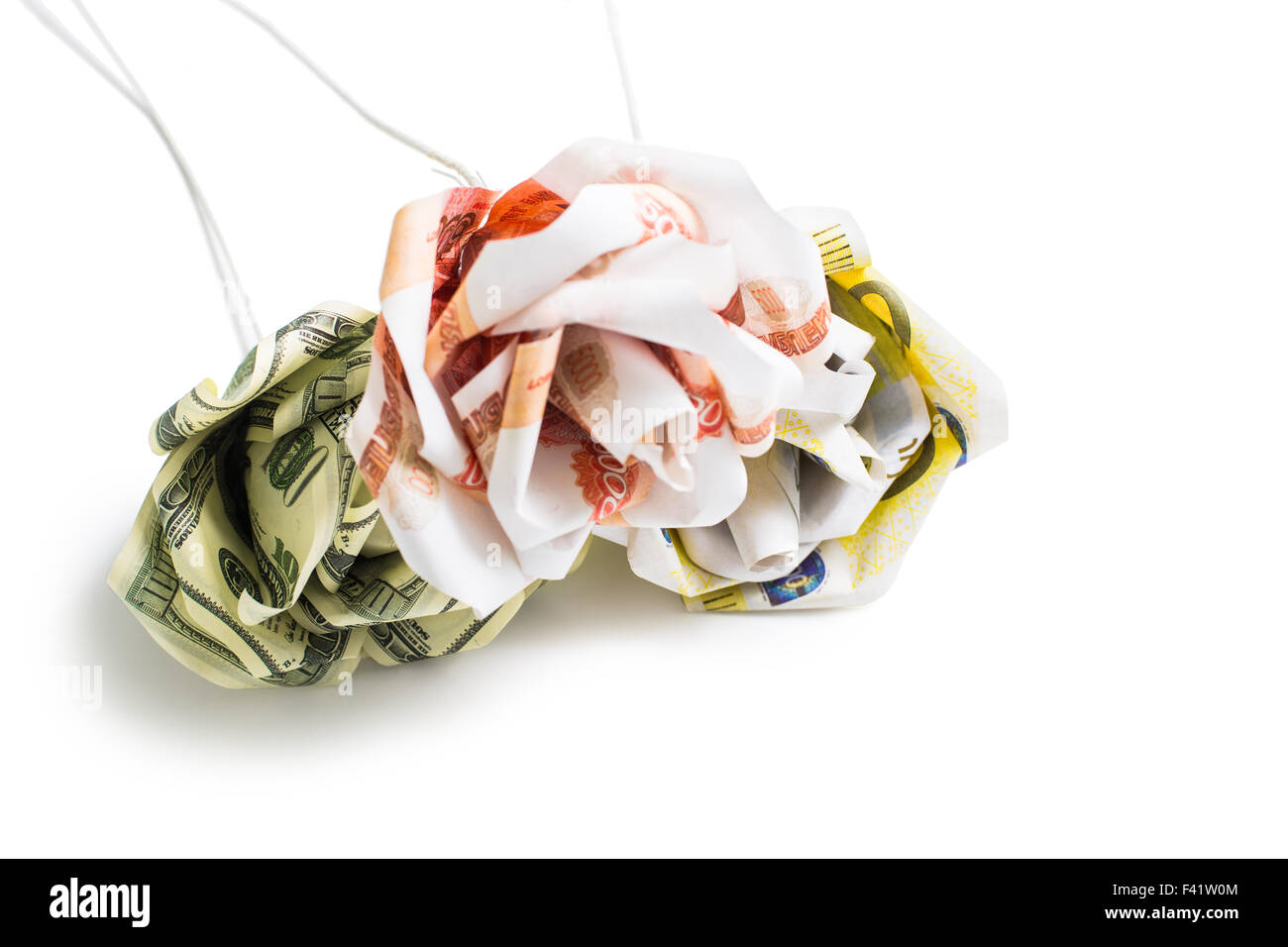 Flower of banknotes Stock Photo - Alamy