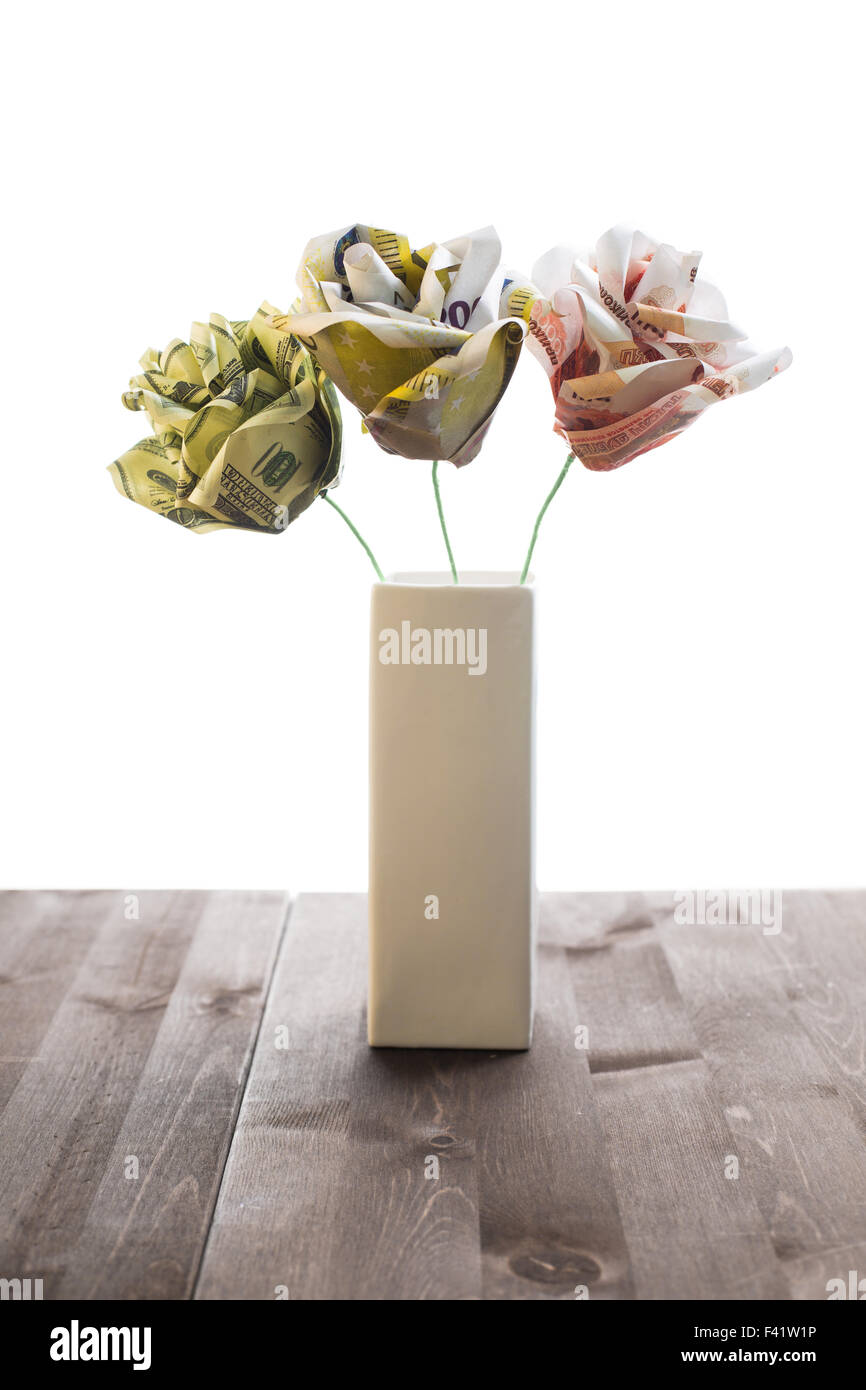 Bouquet flowers of banknotes Stock Photo - Alamy