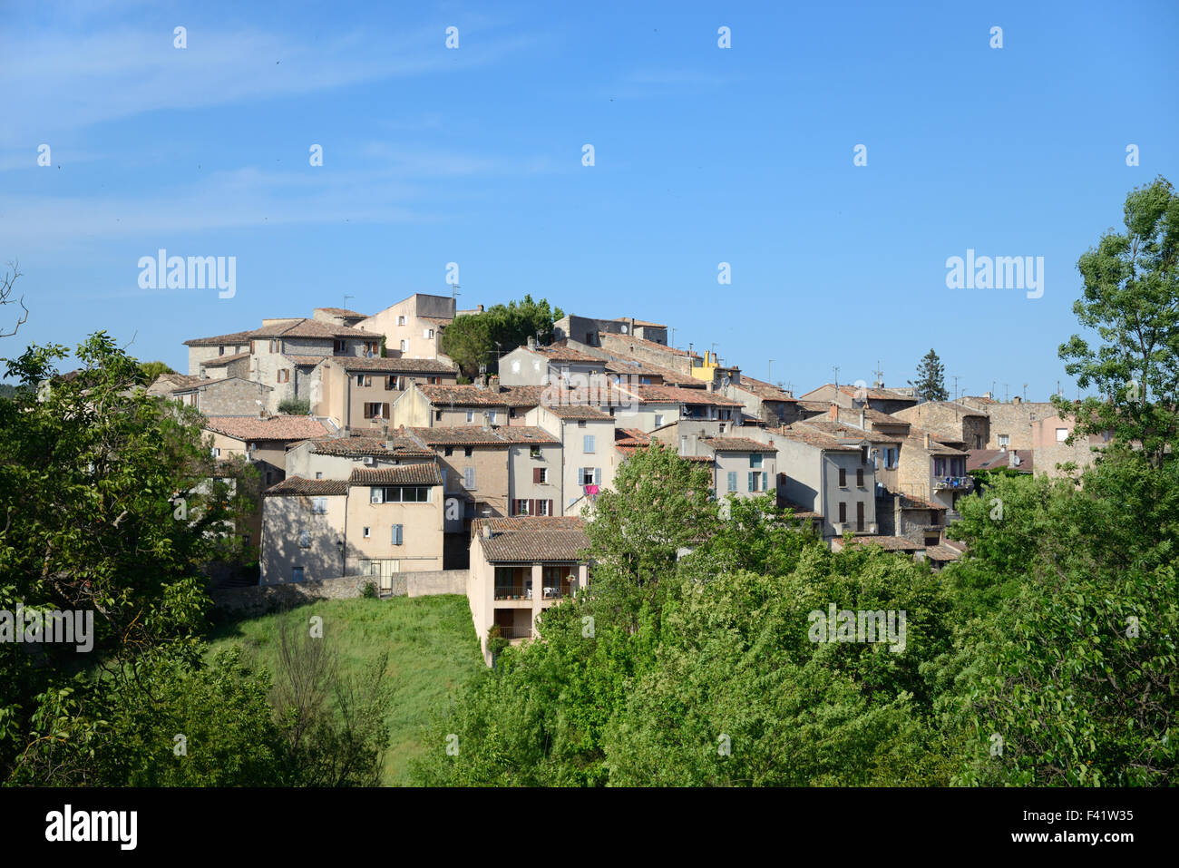 Panoramic view medieval houses village hi-res stock photography and ...