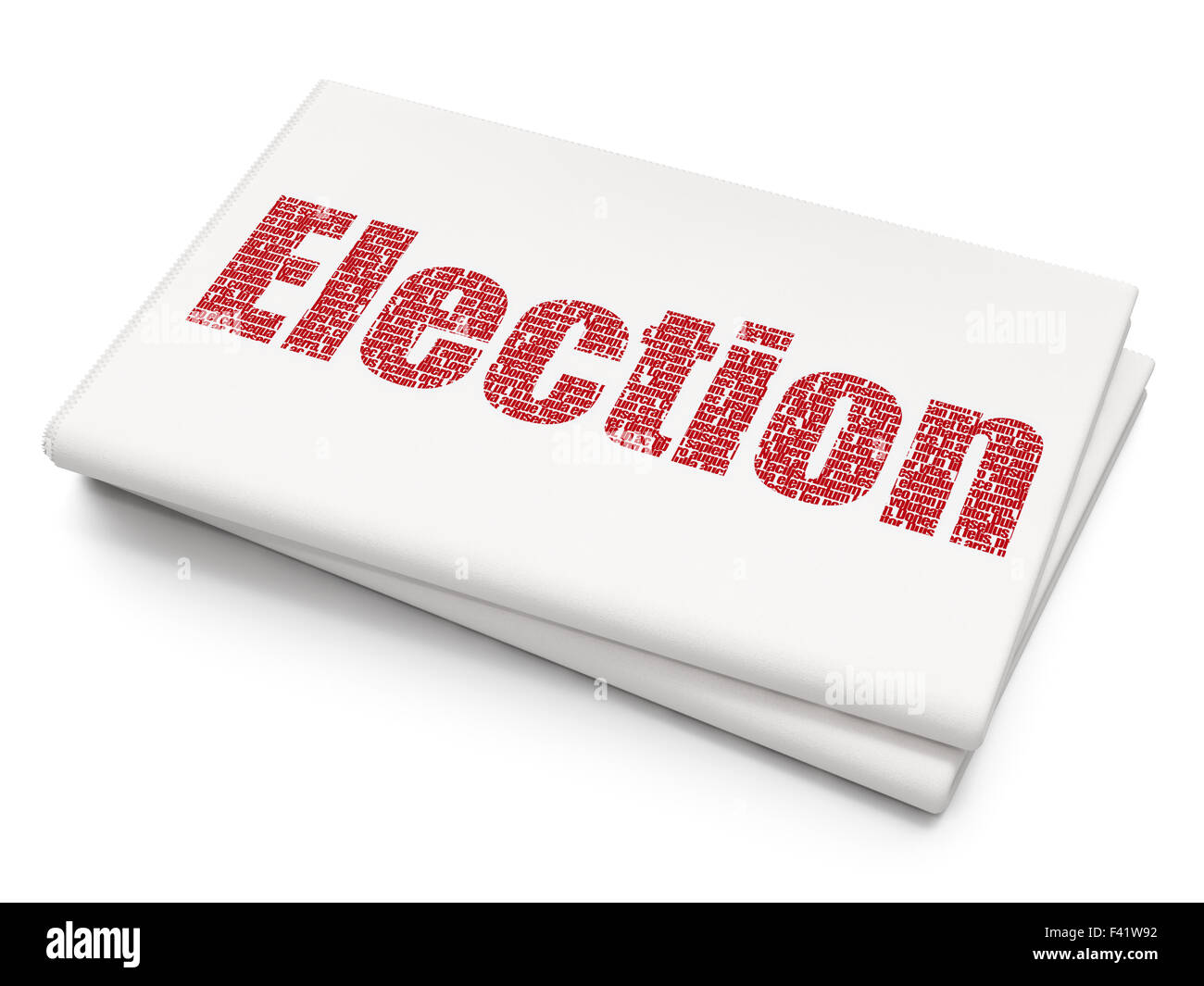 Politics concept: Election on Blank Newspaper background Stock Photo ...