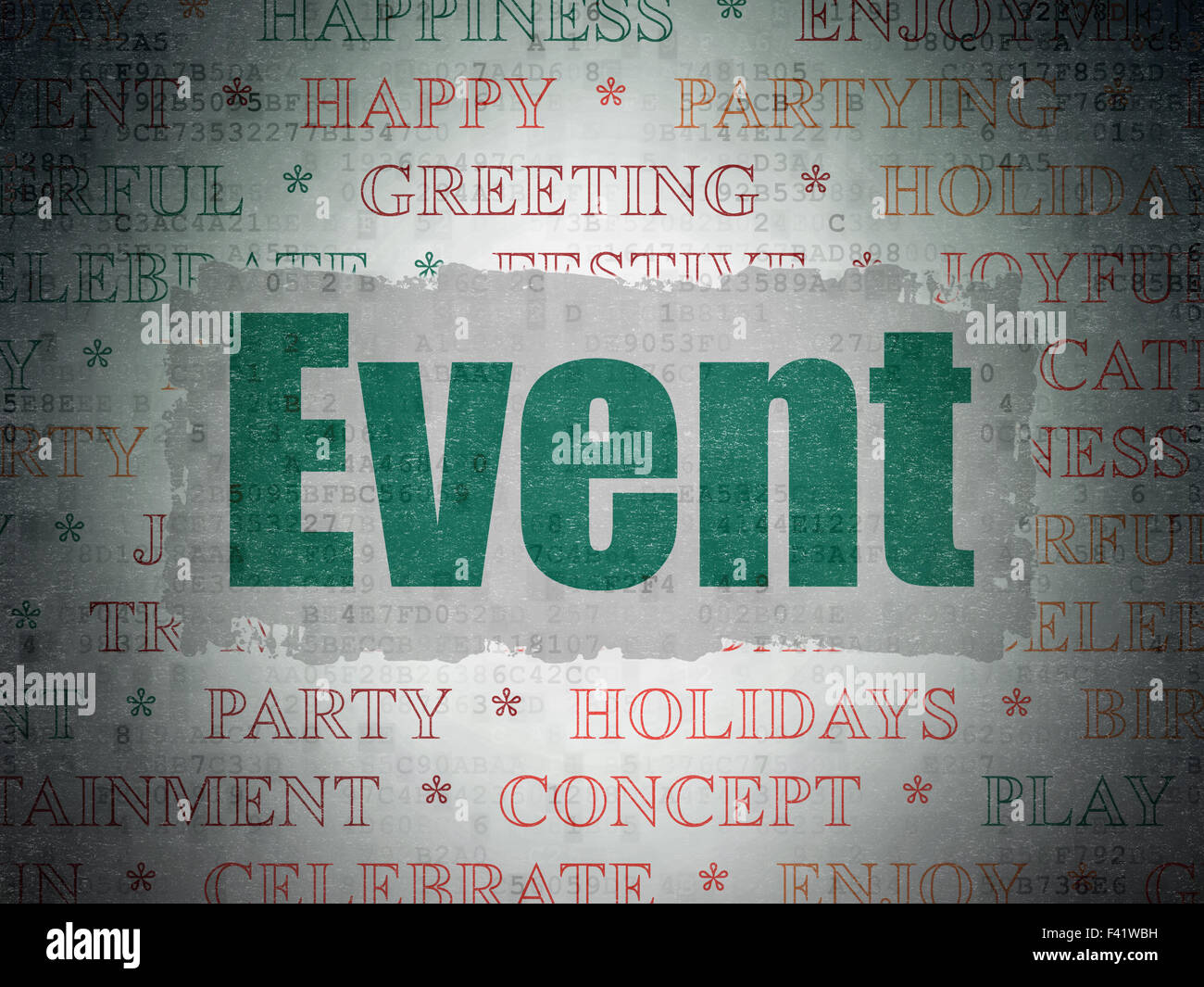 Entertainment, concept: Event on Digital Paper background Stock Photo ...