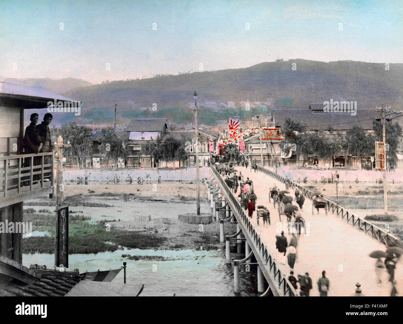Shijo Ohashi bridge, Kyoto, Japan Stock Photo - Alamy