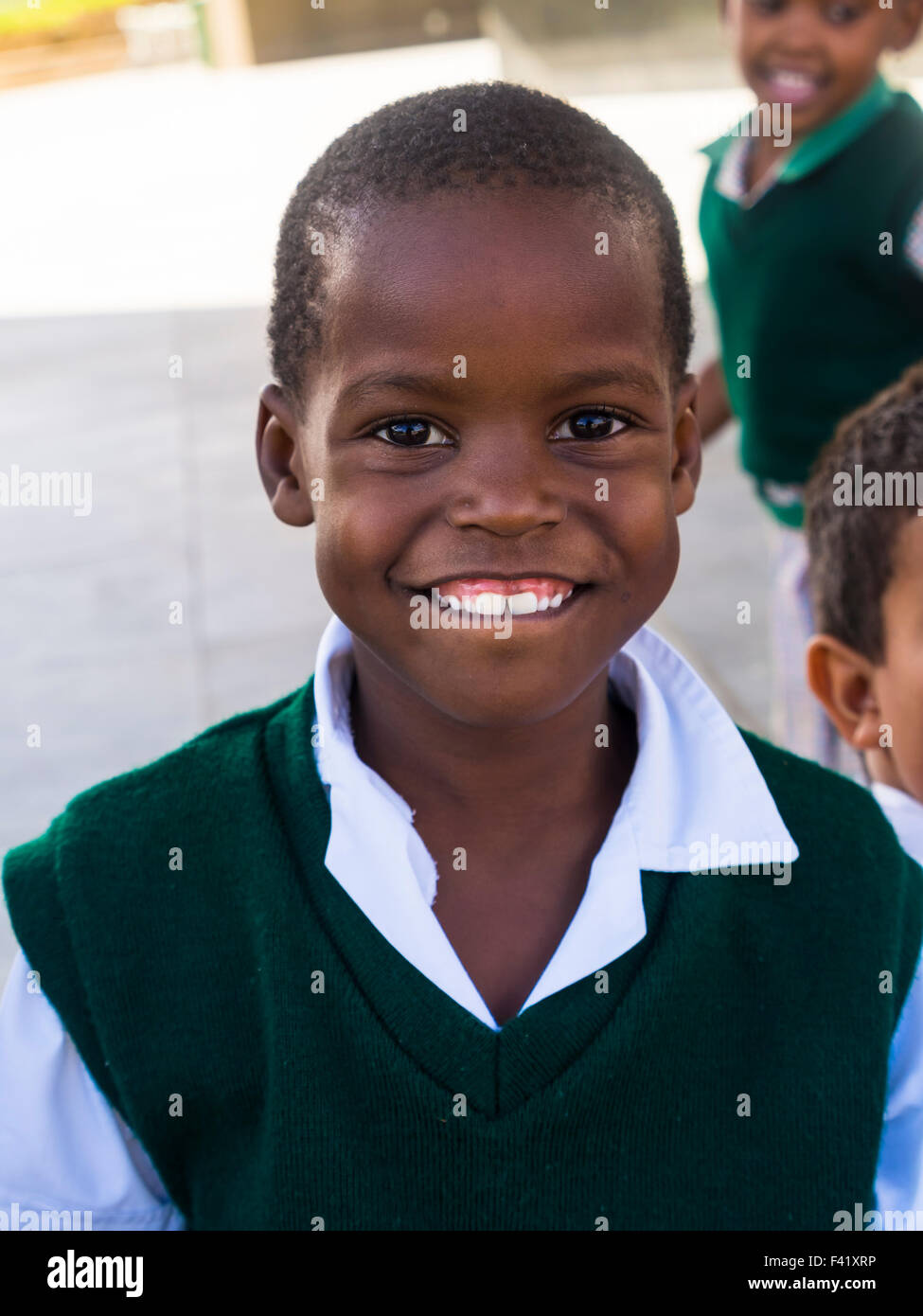 Child in school uniform, student, Windhoek, Namibia Stock Photo - Alamy