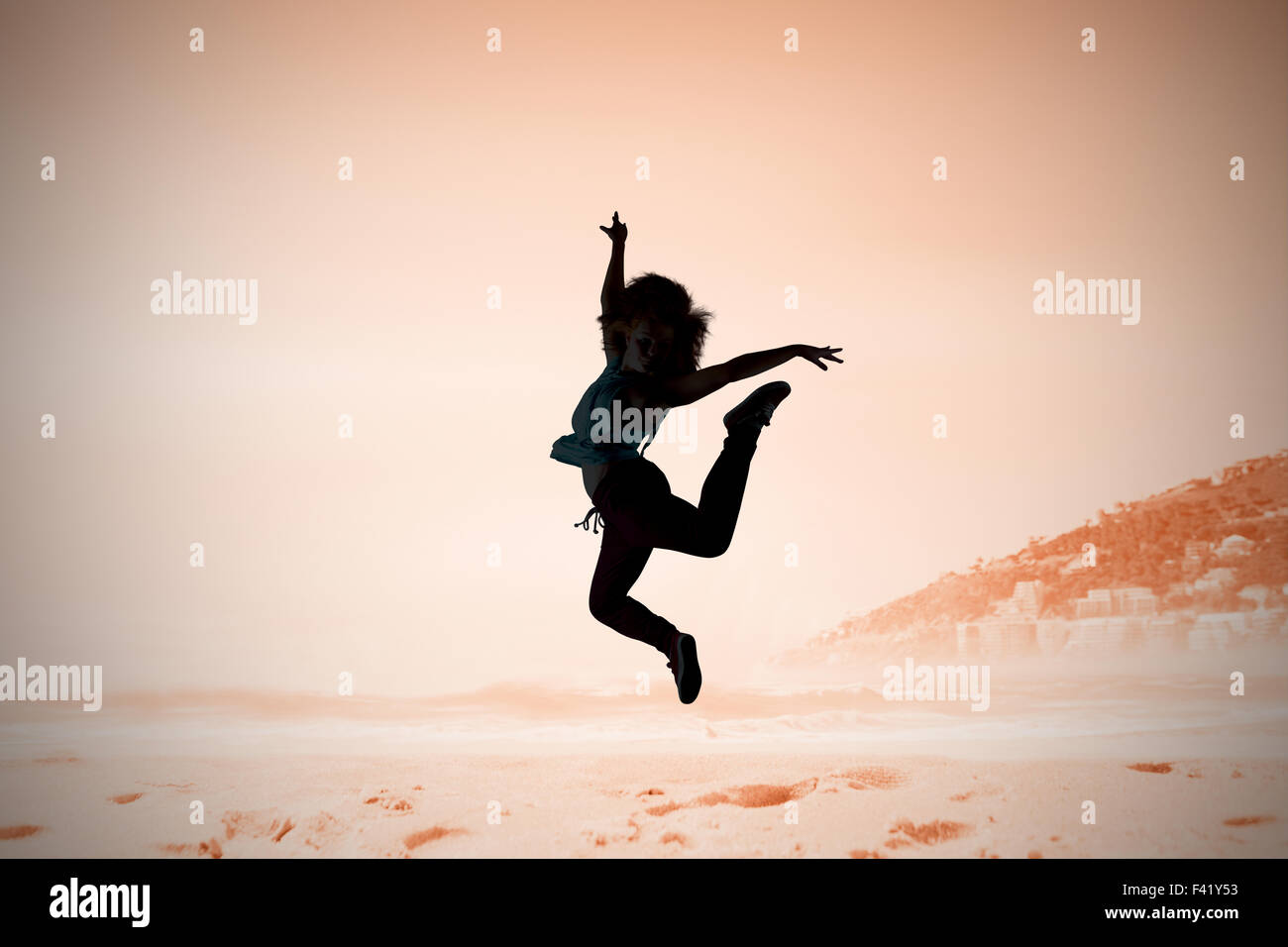 Breakdancer beach hi-res stock photography and images - Alamy