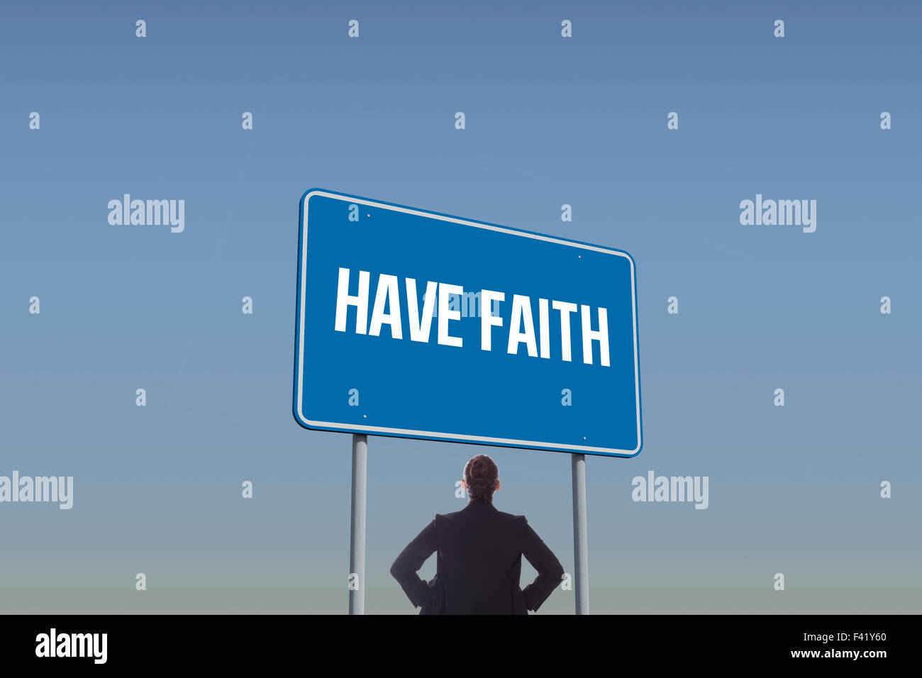 Have faith against blue sky Stock Photo - Alamy