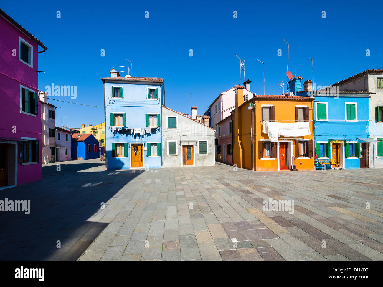 Burano, one of the little islands closed to Venice, attracts tourists ...