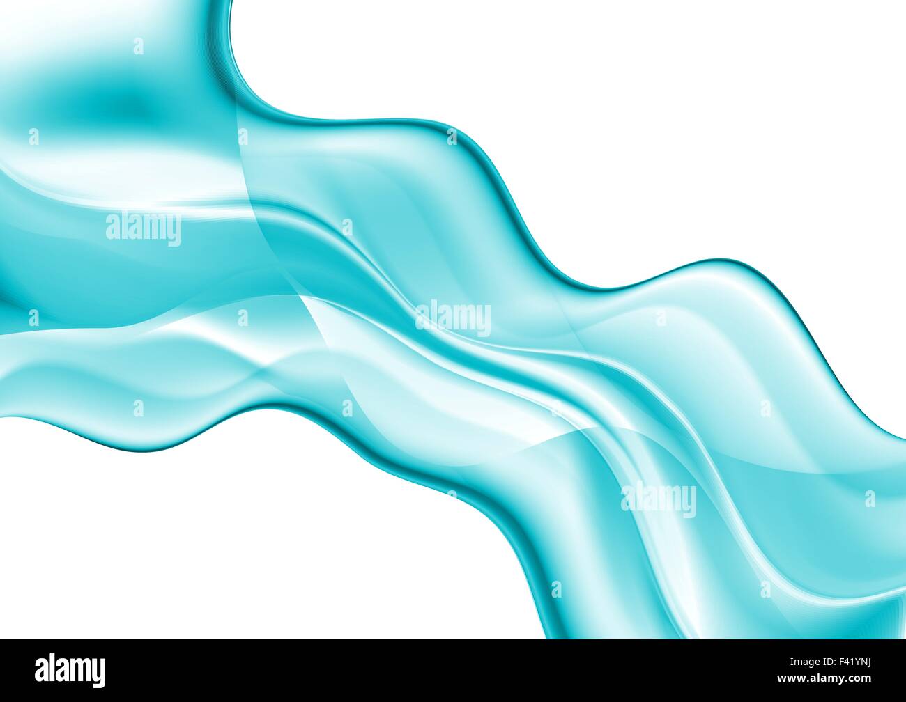 Abstract blue cyan vector waves Stock Photo - Alamy
