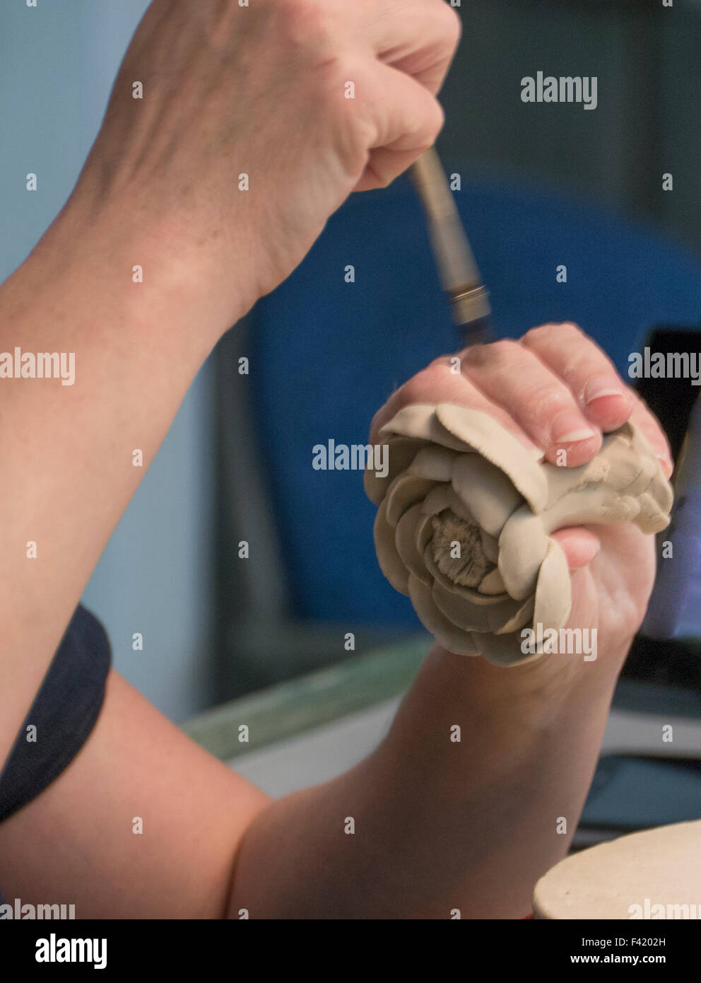 MEISSEN,SAXONY,GERMANY ,Meissen Porcelain making demonstration Stock ...