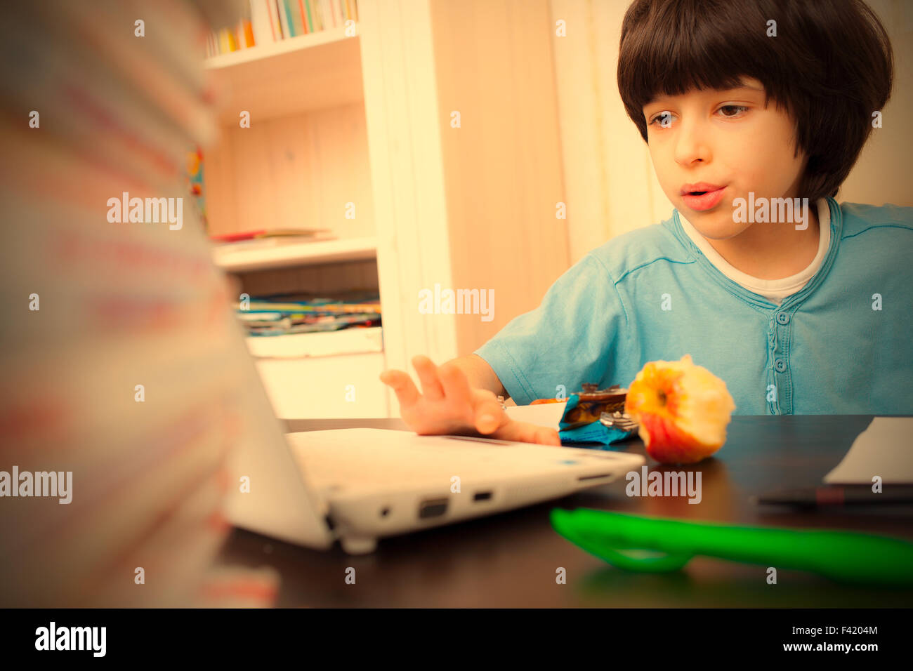 Student on computer studying hi-res stock photography and images - Alamy