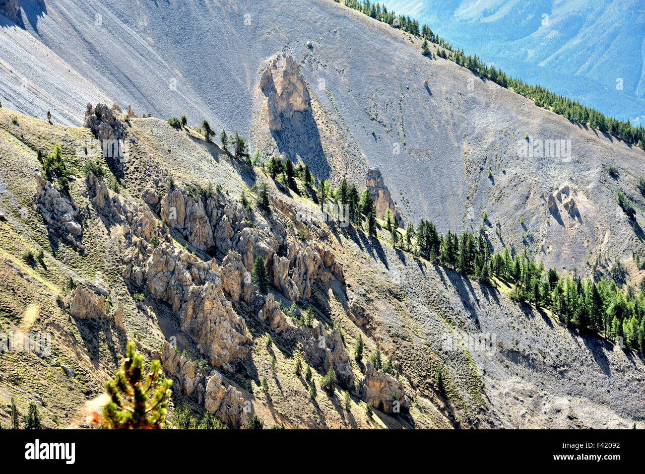 Casse Déserte, desert of stones in the French Alps, Col d'Izoard ...
