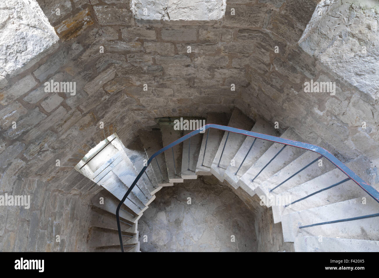 Concrete spiral stairs hi-res stock photography and images - Alamy