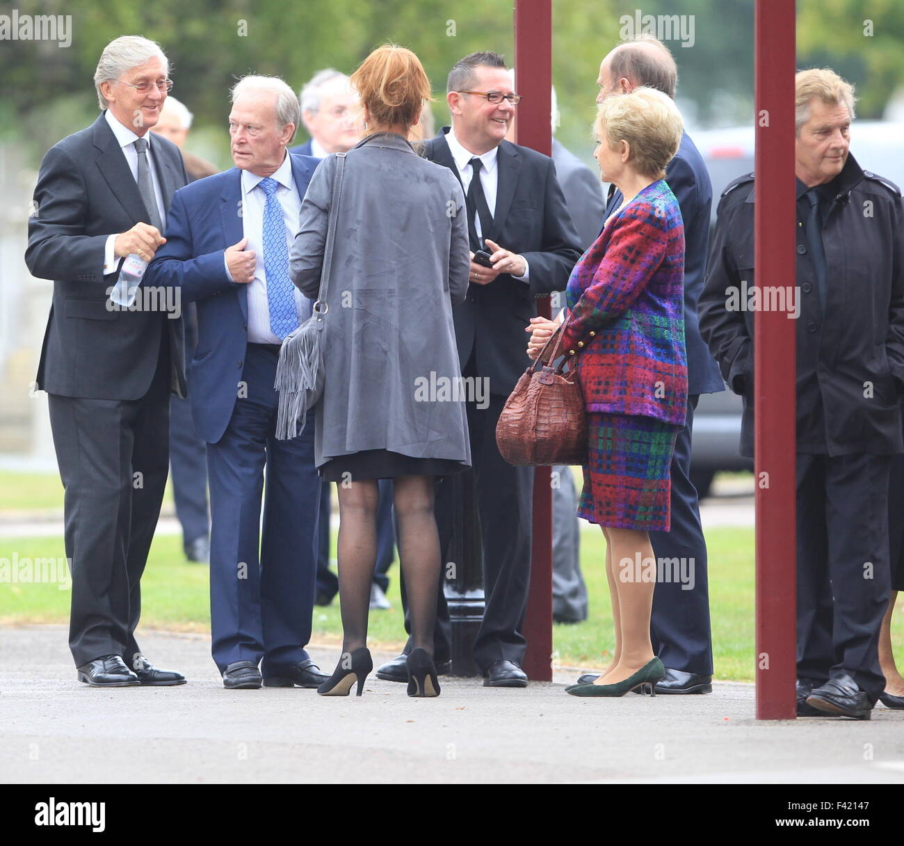 The Funeral of George Cole at Reading Crematorium Featuring: Dennis ...