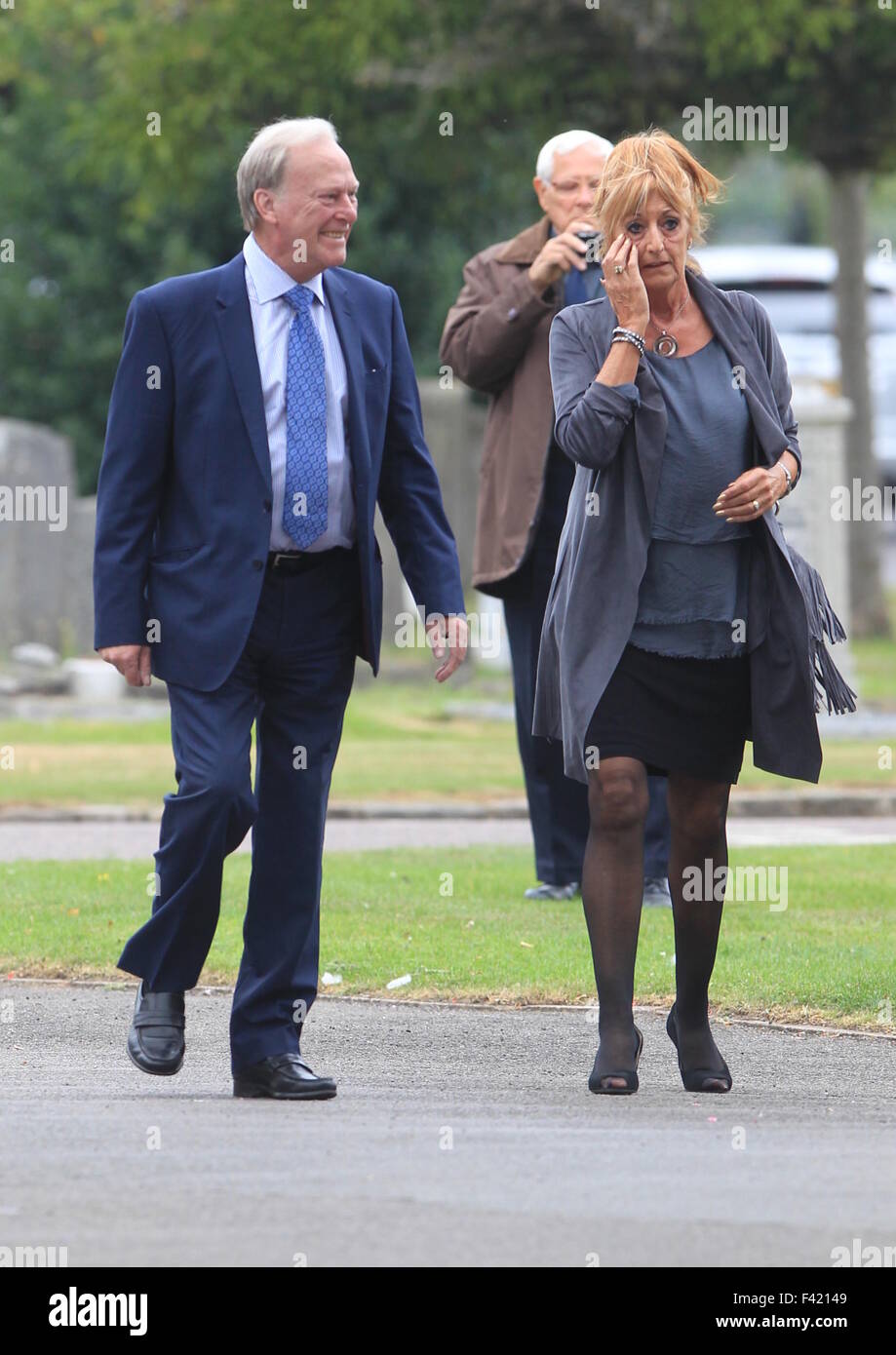 The Funeral of George Cole at Reading Crematorium Featuring: Dennis ...
