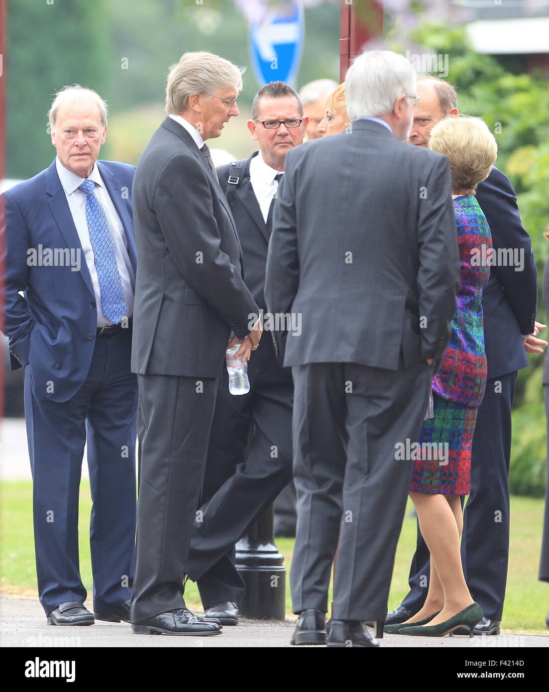 The Funeral of George Cole at Reading Crematorium Featuring: Dennis ...