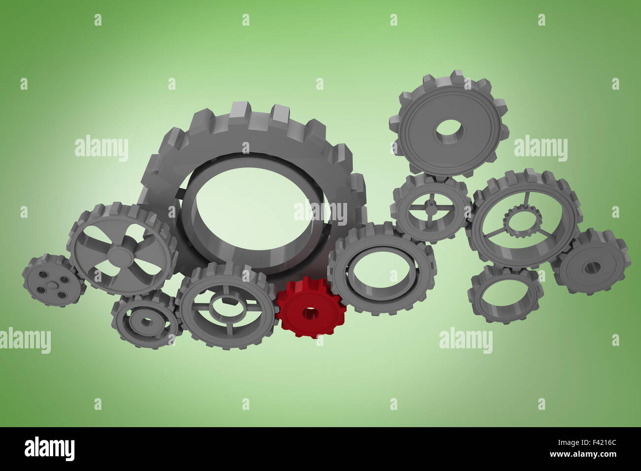Composite image of cogs and wheels Stock Photo - Alamy