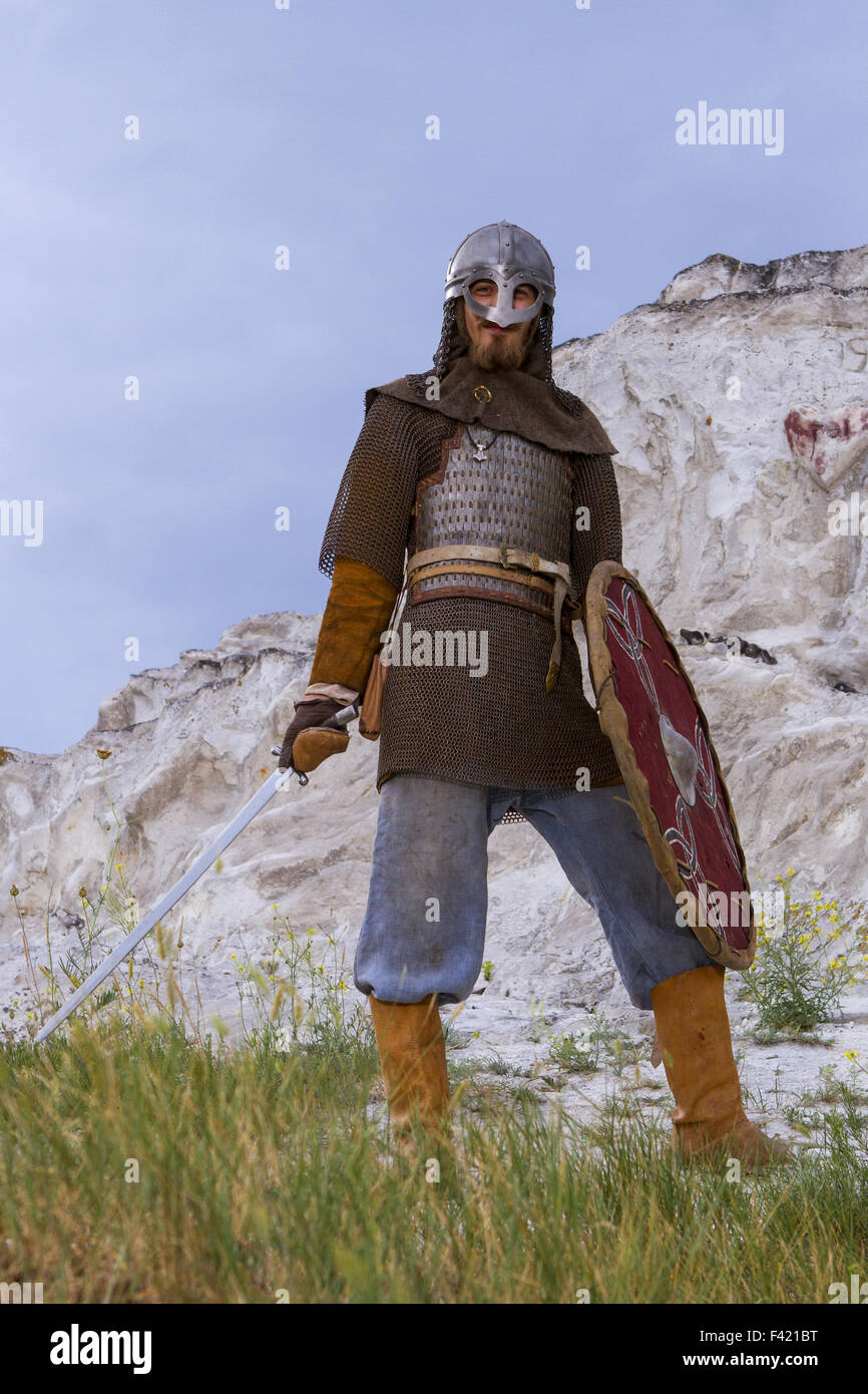 Knight on a rock Stock Photo - Alamy