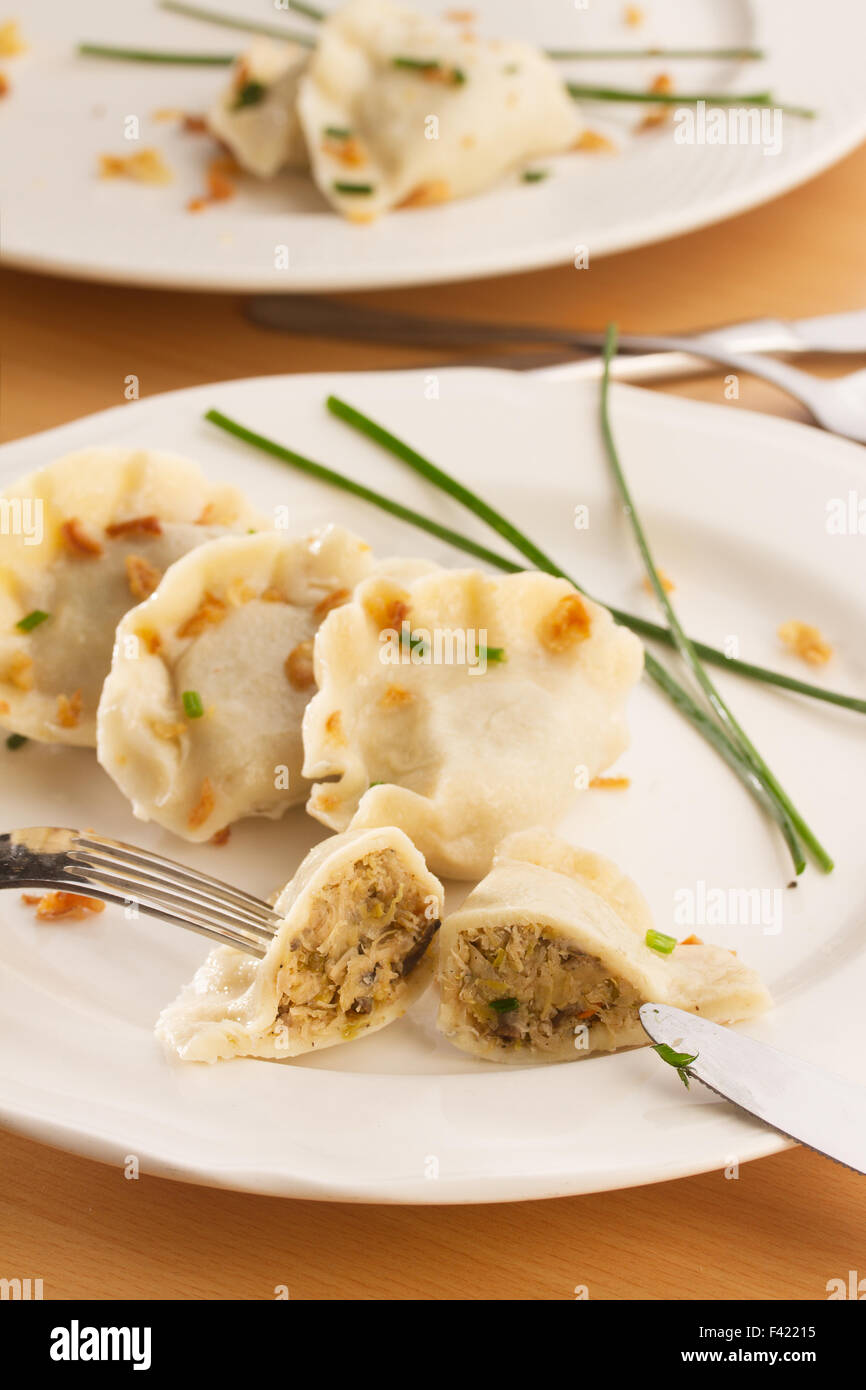 polish pierogi dish Stock Photo - Alamy