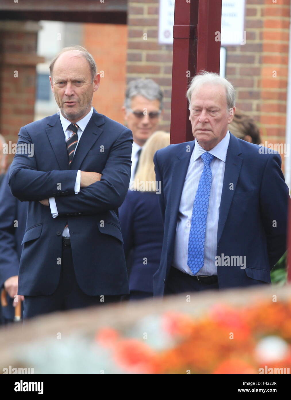 The Funeral of George Cole at Reading Crematorium Featuring: Dennis ...