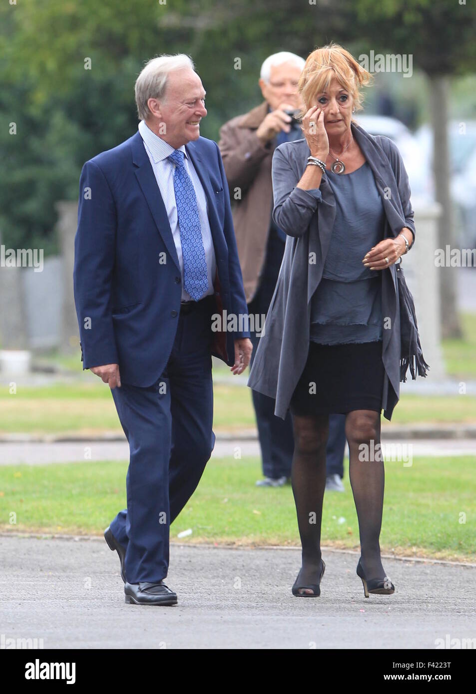 The Funeral of George Cole at Reading Crematorium Featuring: Dennis ...