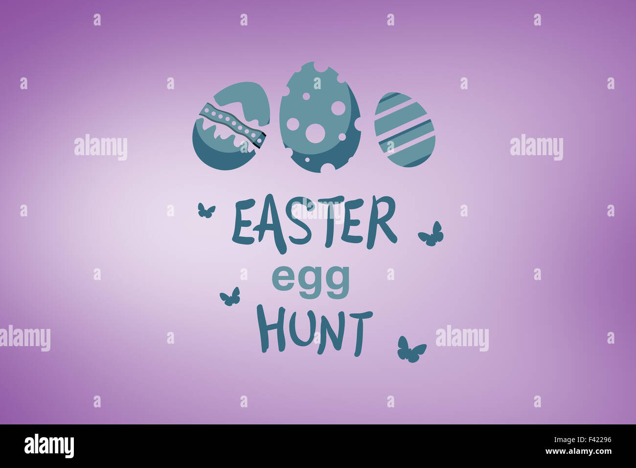 Composite image of easter egg hunt graphic Stock Photo - Alamy