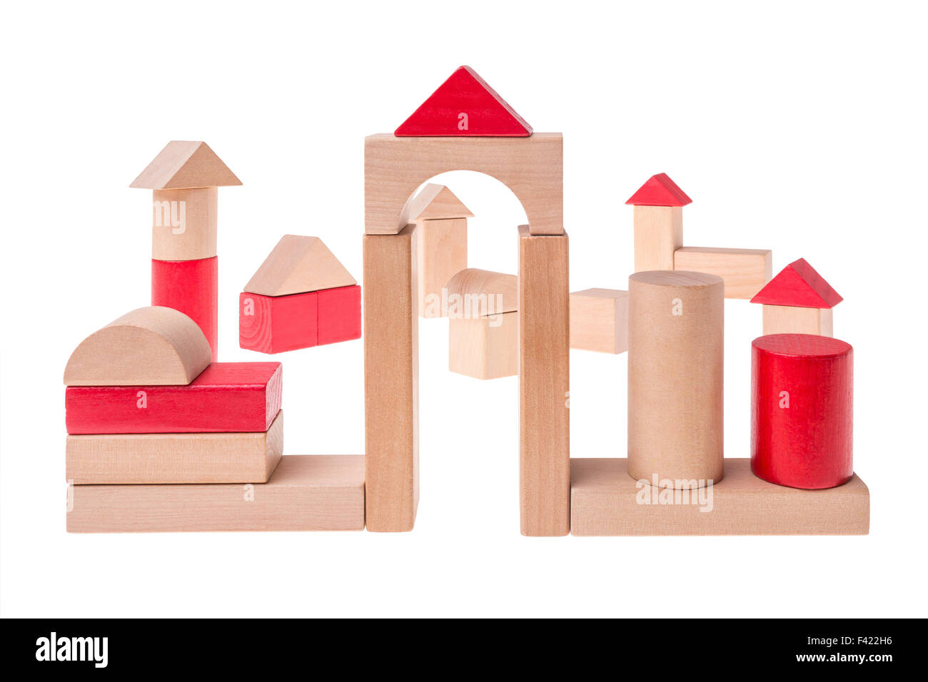 Toy brick building Stock Photo - Alamy