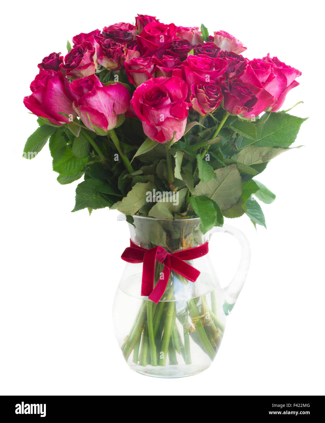 Border of red and pink roses Stock Photo - Alamy