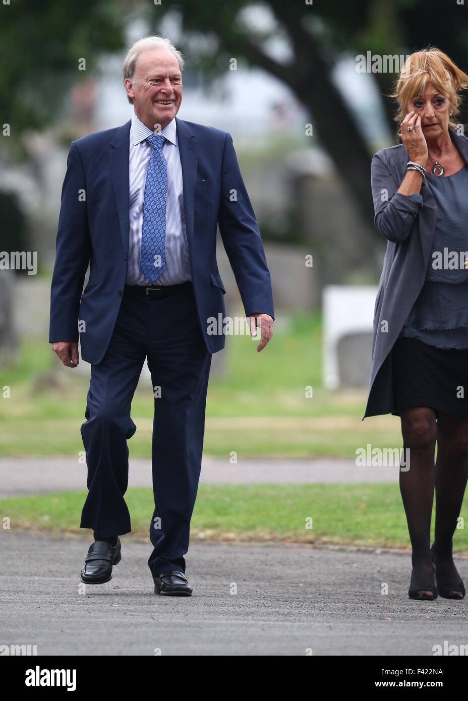 The Funeral of George Cole at Reading Crematorium Featuring: Dennis ...