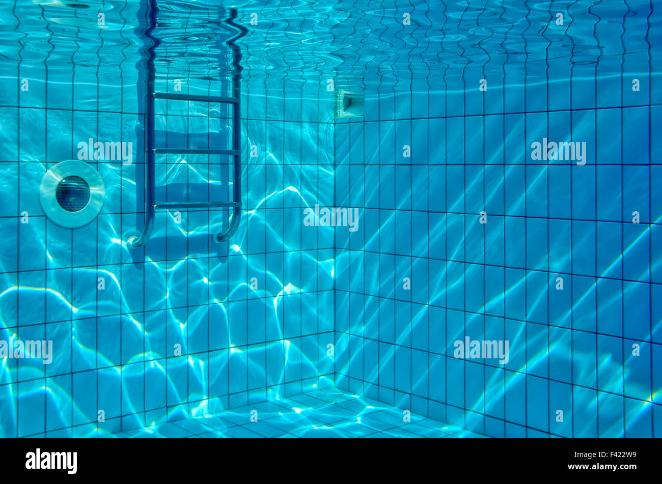 Sun reflections in pool Stock Photo - Alamy
