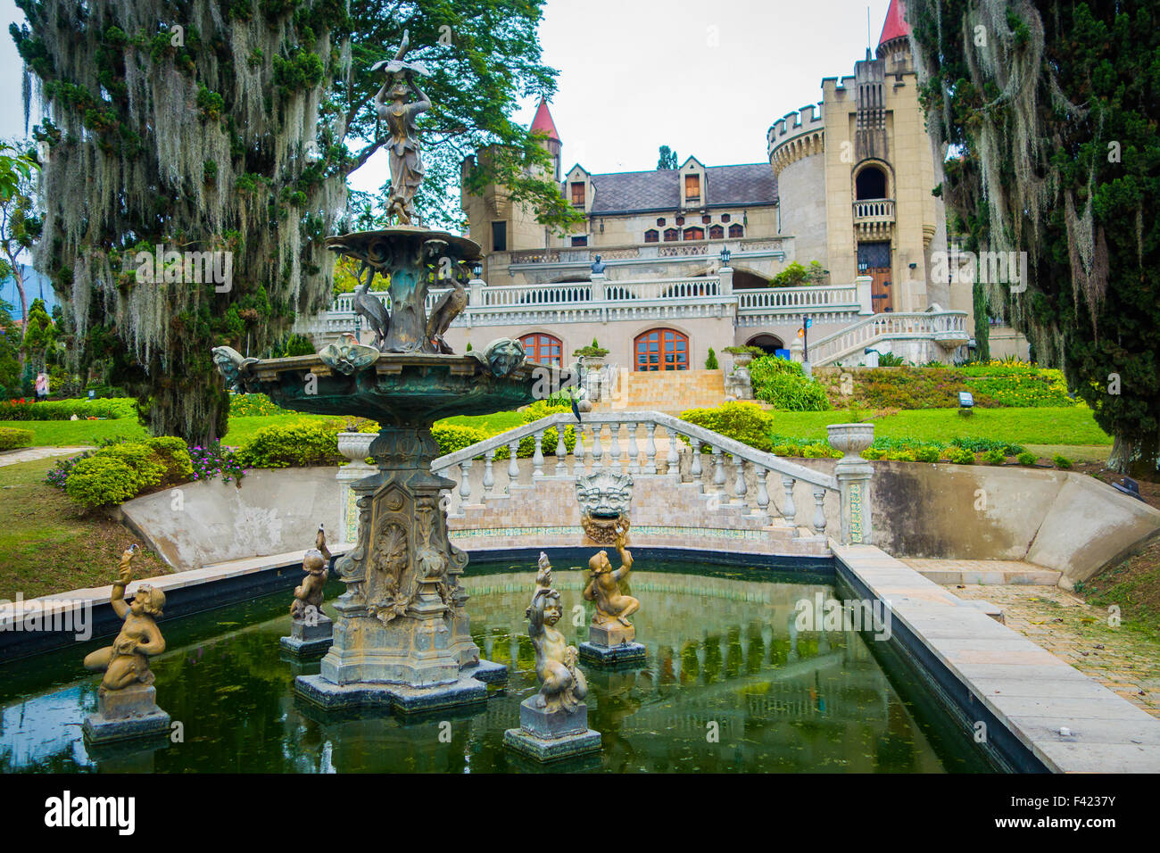 Beautiful gothic medieval Castle Museum in Medellin, Colombia Stock ...