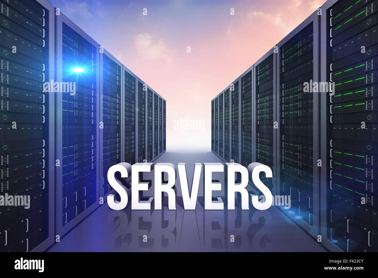 Data center servers orange hi-res stock photography and images - Alamy