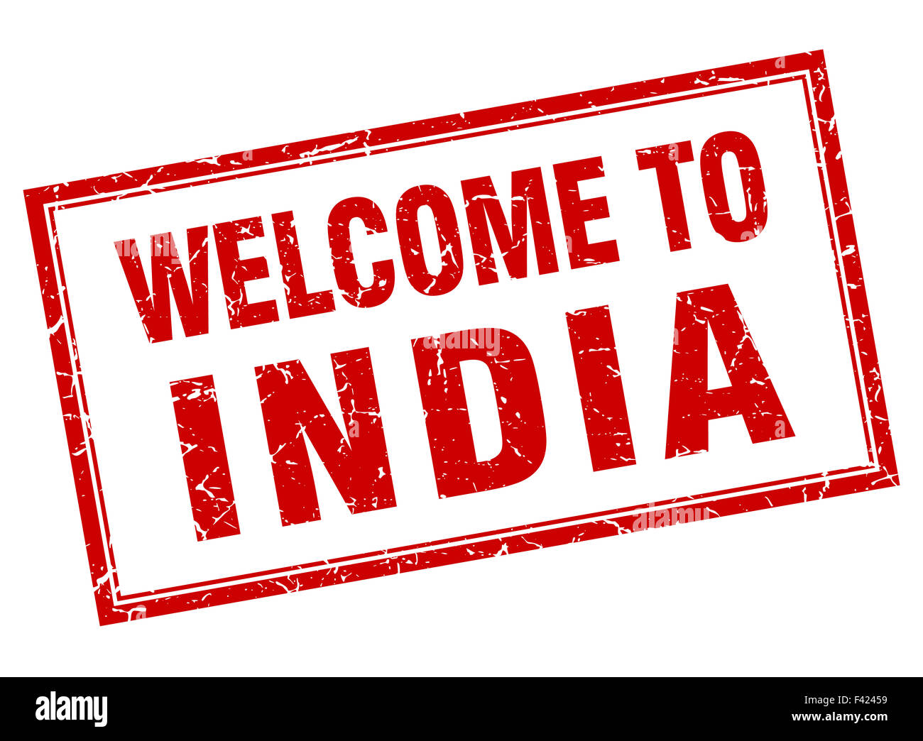 India red square grunge hi-res stock photography and images - Alamy