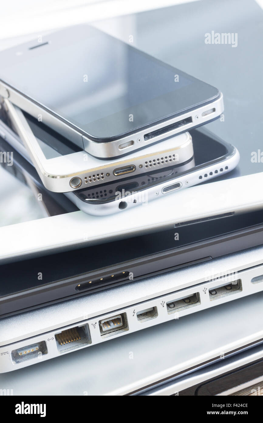 pile of devices Stock Photo - Alamy