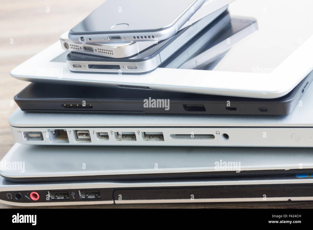 pile of devices Stock Photo - Alamy