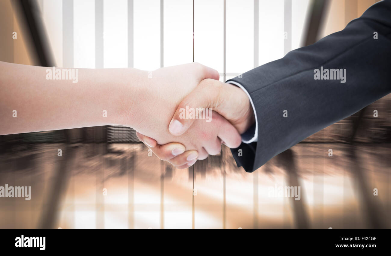 Composite image of close up of a handshake Stock Photo - Alamy