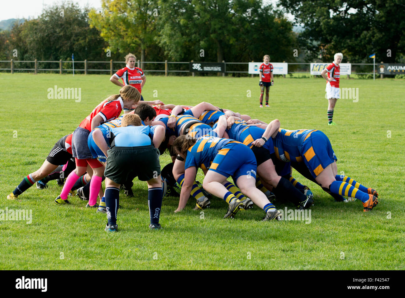 Girls playing rugby hi-res stock photography and images - Alamy