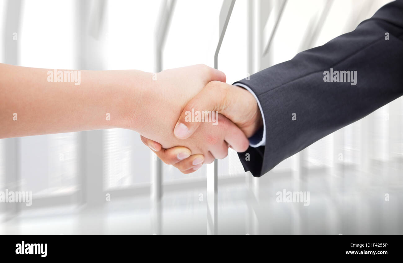 Digital composite handshake office hi-res stock photography and images ...