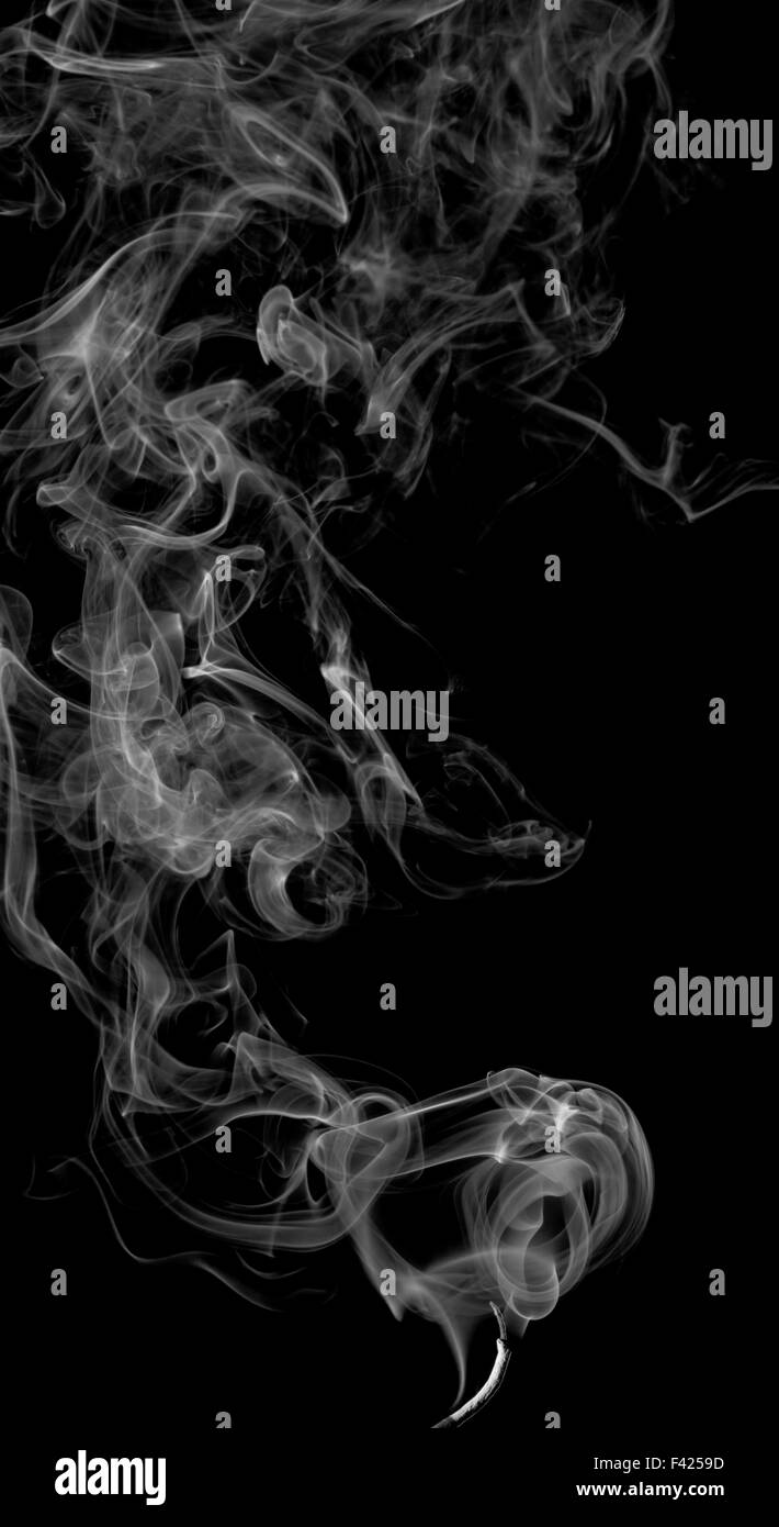 Abstract light smoke on a dark background Stock Photo - Alamy