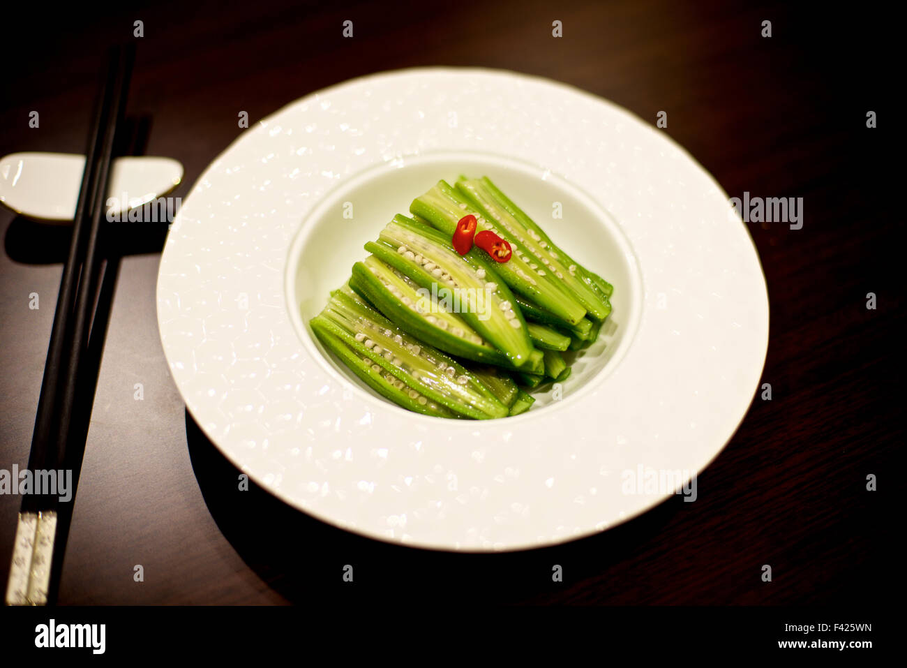 Asian Vegetable Chinese Okra Stock Photos & Asian Vegetable Chinese ...