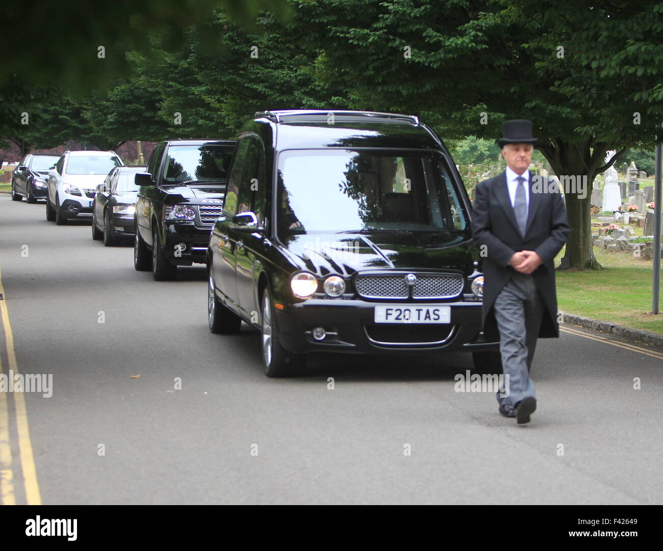 The Funeral of George Cole at Reading Crematorium Featuring: Atmosphere ...
