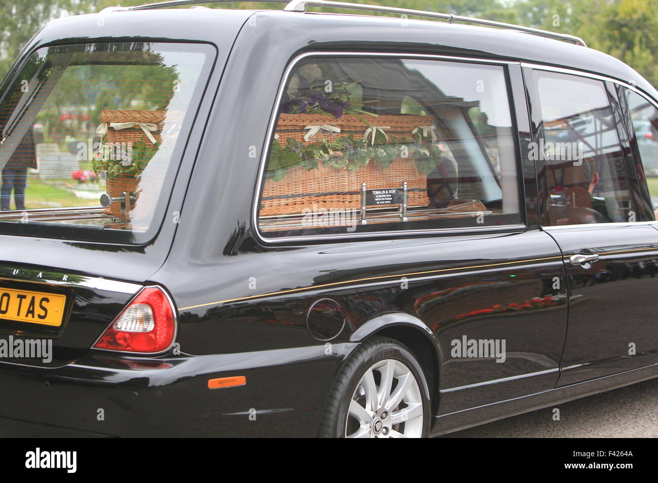 The Funeral of George Cole at Reading Crematorium Featuring: Atmosphere ...