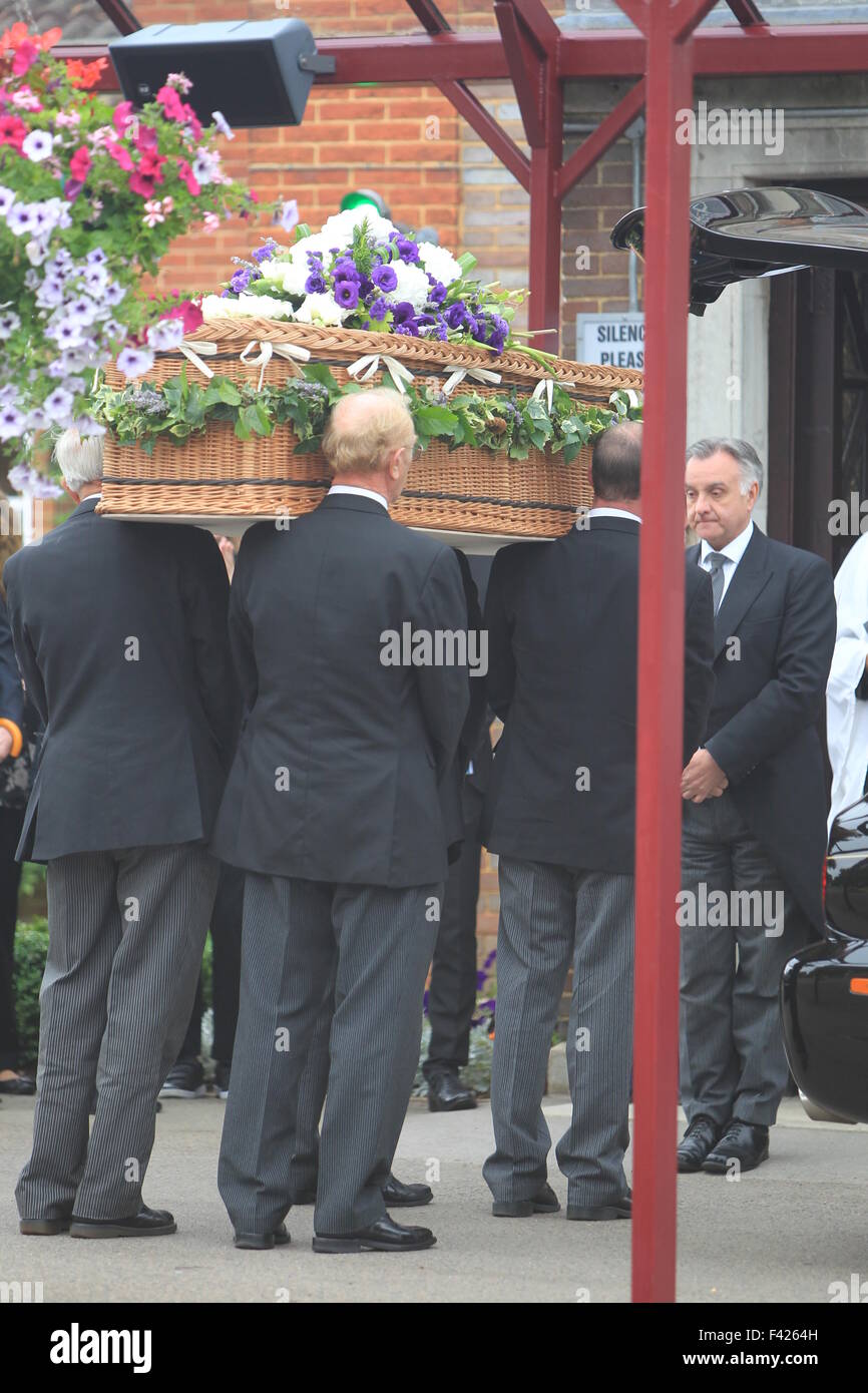 The Funeral of George Cole at Reading Crematorium Featuring: Atmosphere ...