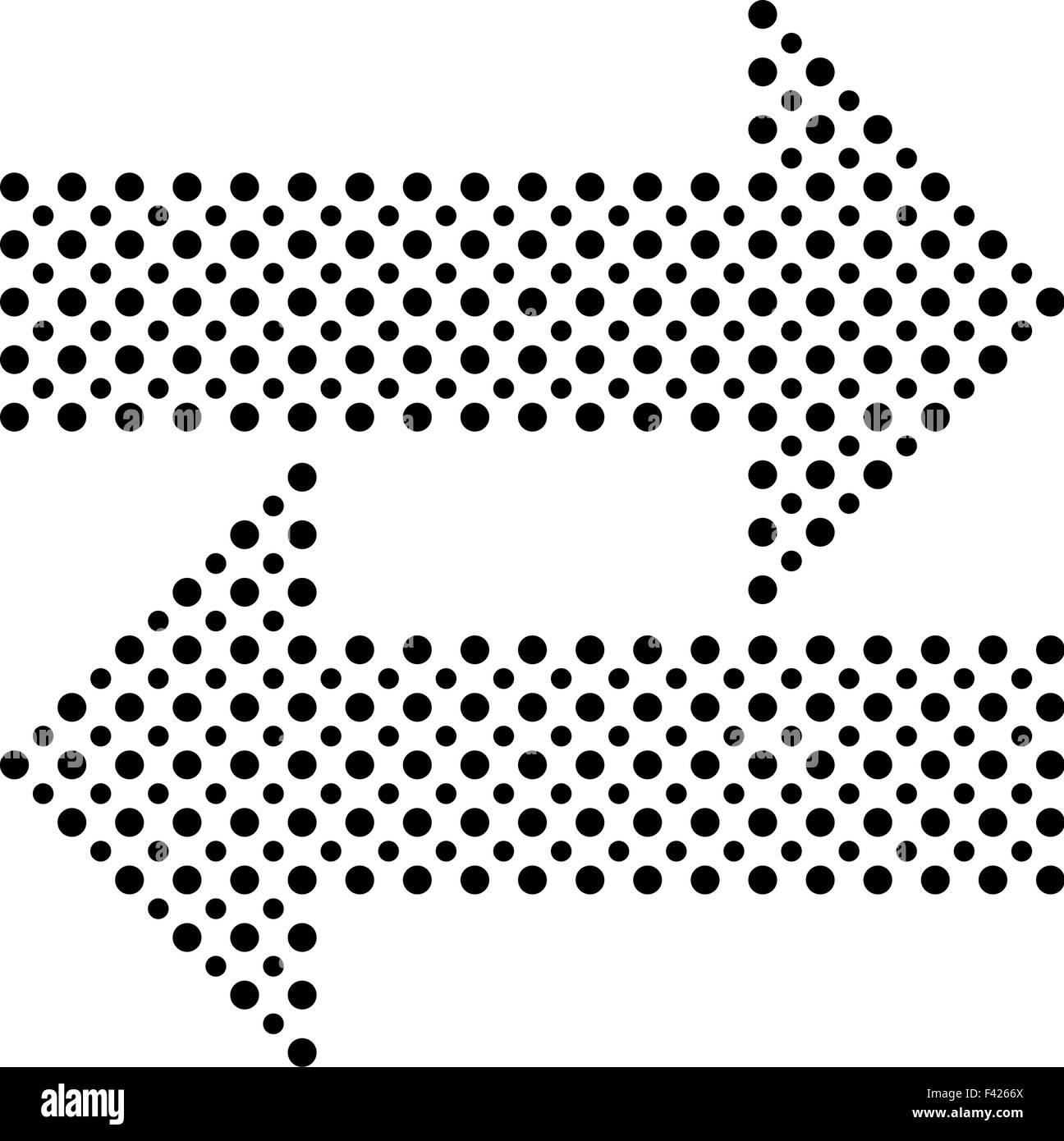 Fine Vector Dotted Arrows Stock Vector Image & Art - Alamy