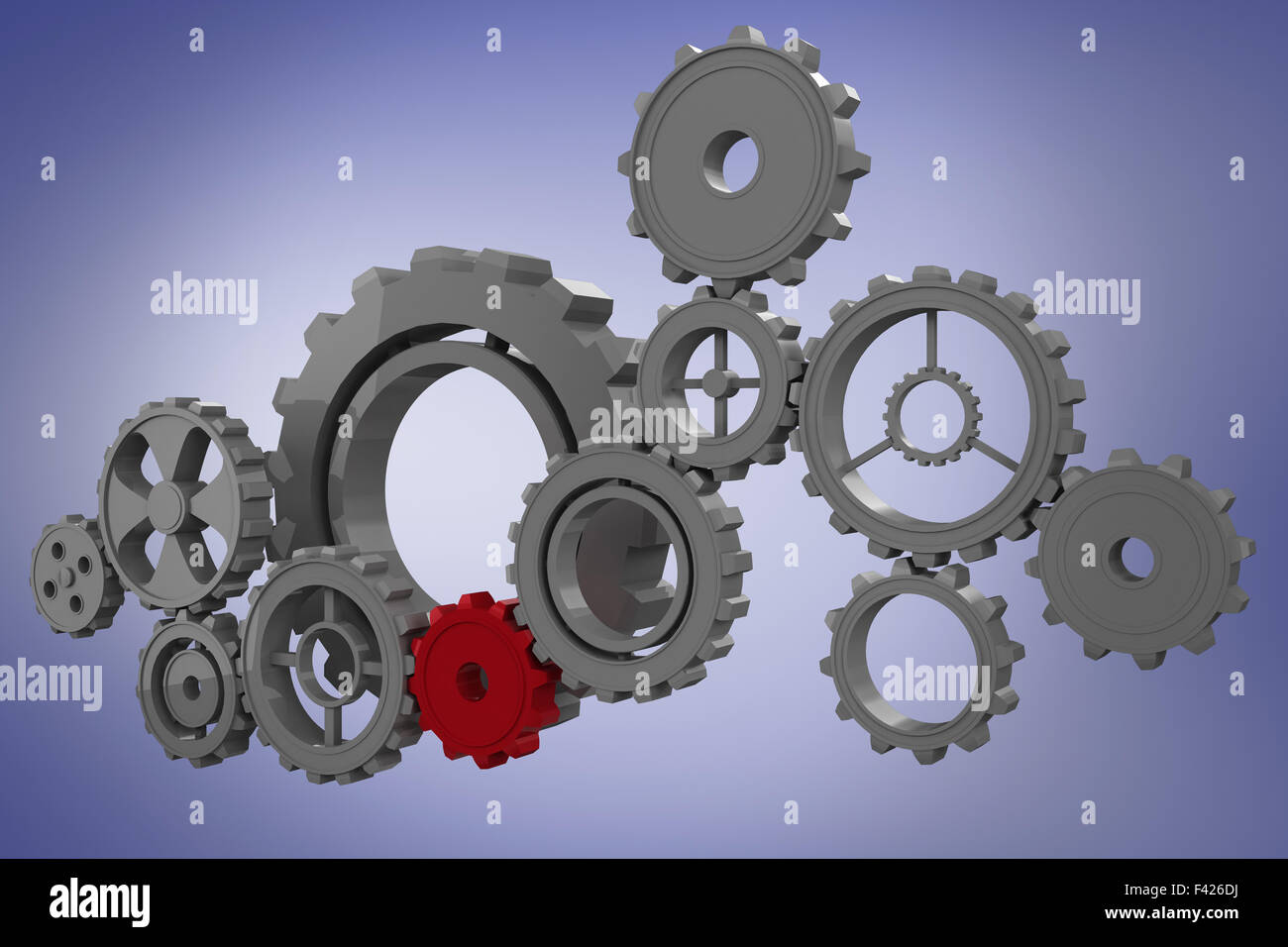 Composite image of cogs and wheels Stock Photo - Alamy
