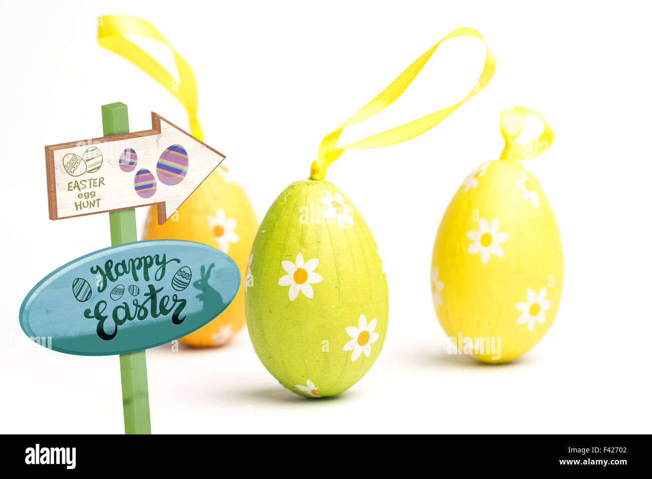 Happy easter egg daisy Cut Out Stock Images & Pictures - Alamy