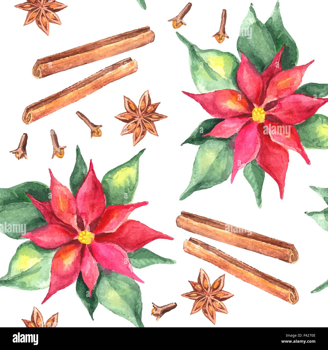 Beautiful red poinsettia christmas flower Stock Vector Images - Alamy