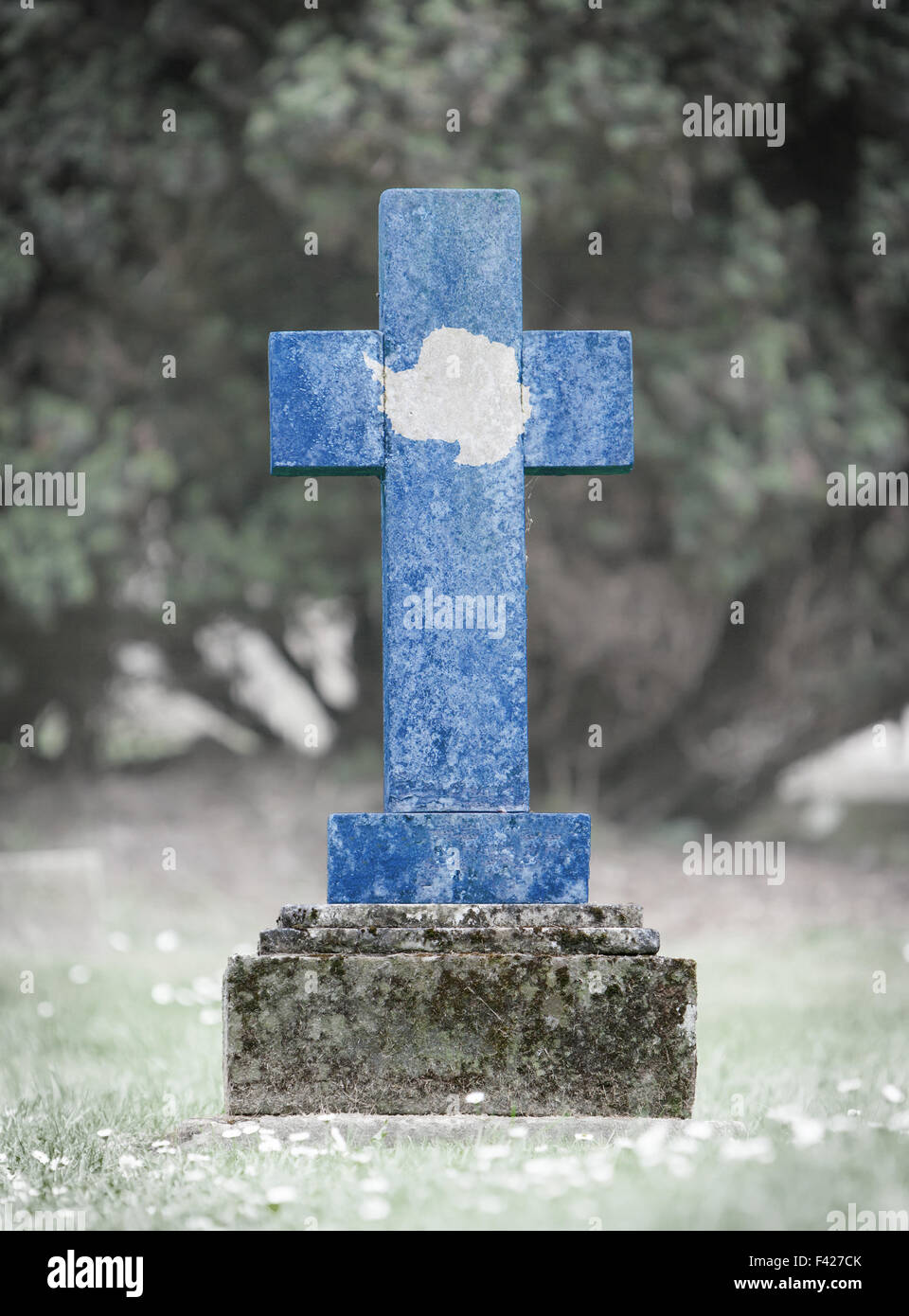 Very old gravestone in the cemetery, Antarctica Stock Photo - Alamy