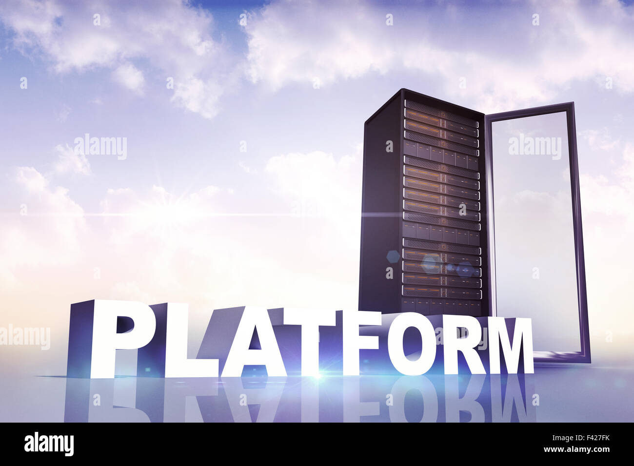 Composite image of platform Stock Photo - Alamy