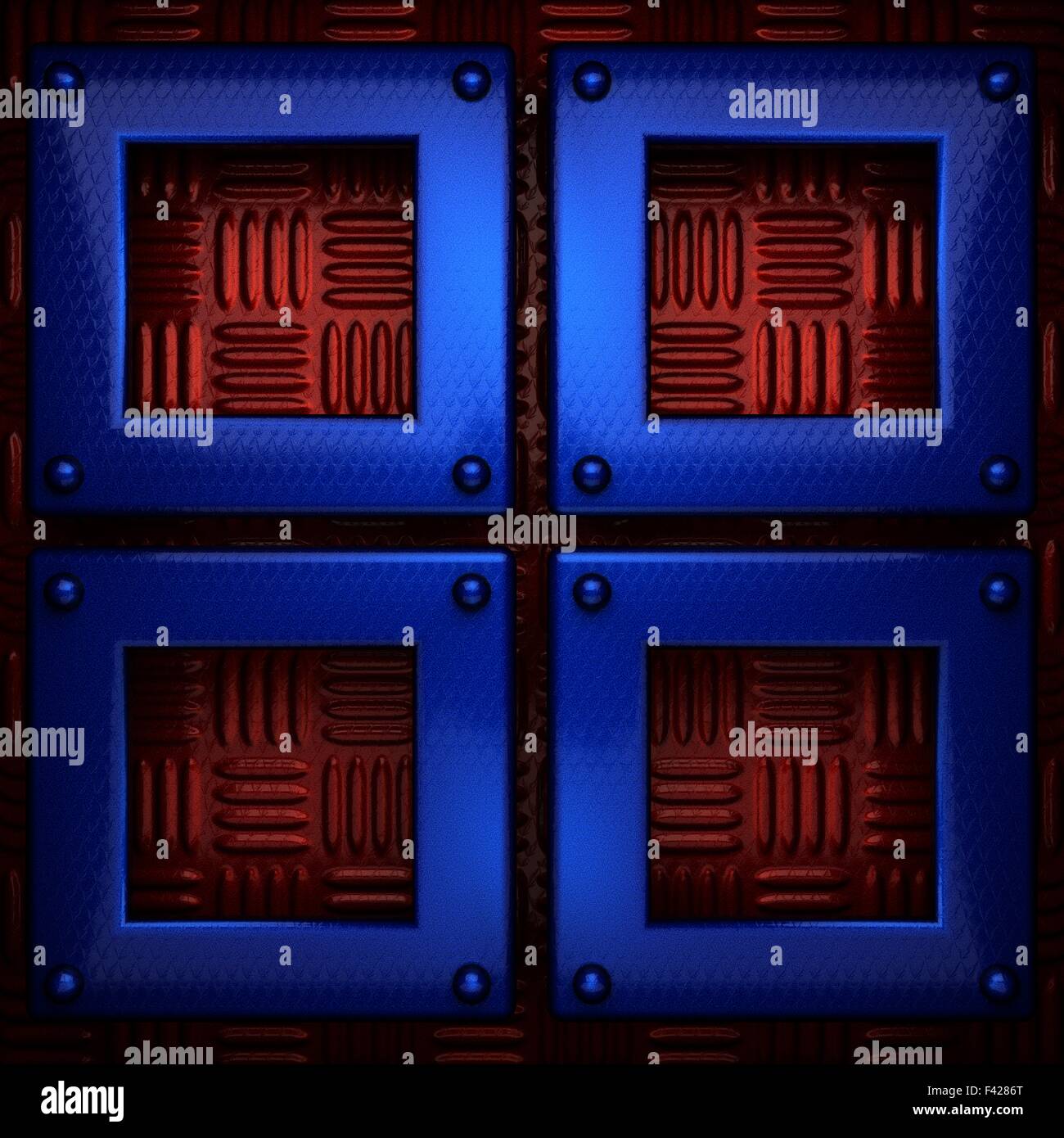 red and blue metal background Stock Photo - Alamy