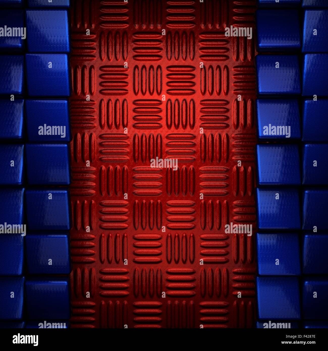 red and blue metal background Stock Photo - Alamy